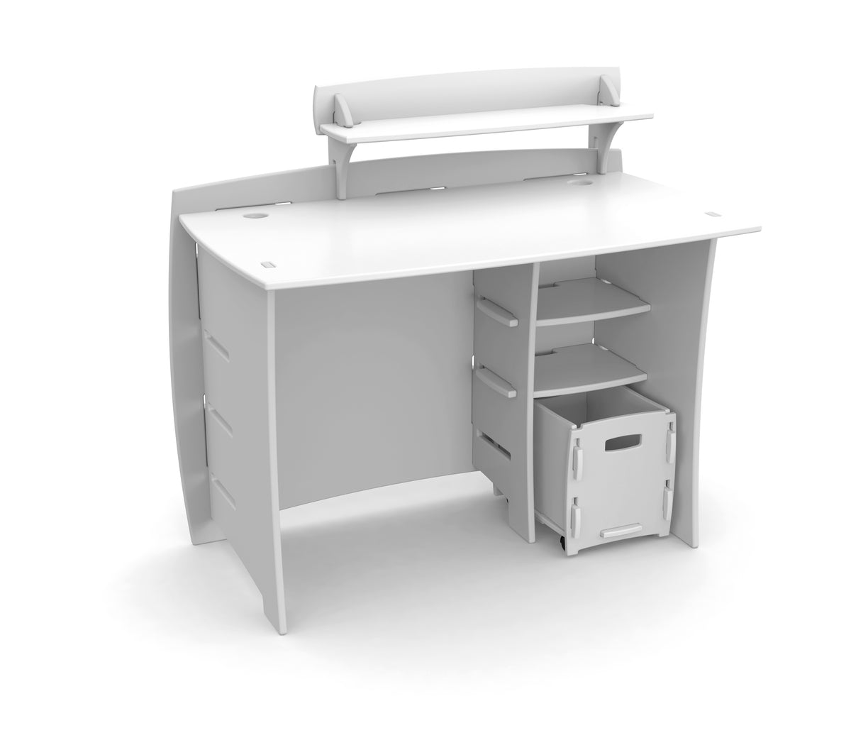 Legare Furniture Kids' Complete Desk Set in White, 43" x 39" x 27 ...
