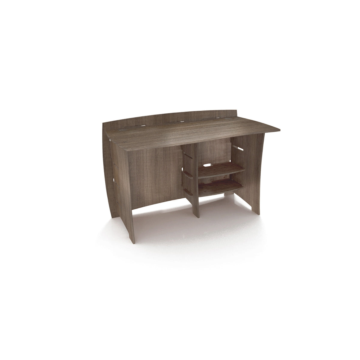 Legare Furniture Office Straight Desk in Grey Driftwood, 48" x 24" x 2 ...